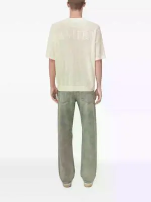 Amiri Mx1 Straight-leg Jeans With Distressed Finish - Blue