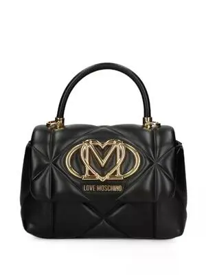 Moschino Logo-plaque Tote Bag - Black