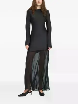 ROTATE BY BIRGER CHRISTENSEN Maxi Ls Slit Dress
