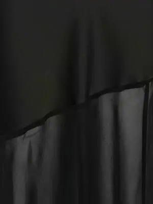 ROTATE BY BIRGER CHRISTENSEN Maxi Long Sleeve Dress With Sheer Layer