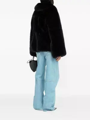 ROTATE BY BIRGER CHRISTENSEN Faux-fur Flared Jacket