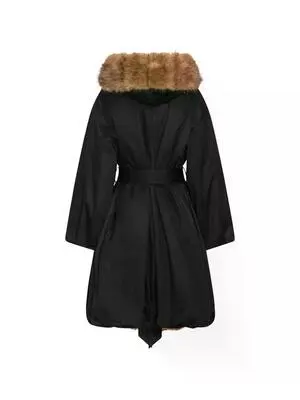 ROTATE BY BIRGER CHRISTENSEN Faux Fur Collar Coat