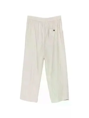 ZIGGY CHEN Thin-stripe Drawstring Trousers