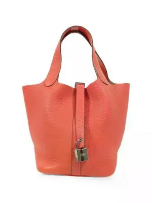 Hermès Pm Picotin Leather Tote Bag - Pink