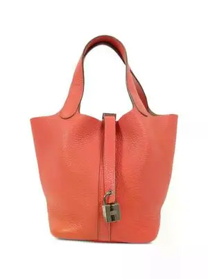 Hermès Picotin Leather Tote Bag - Pink