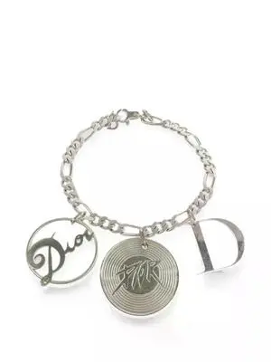 Dior Logo-charm Bracelet - Silver