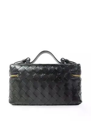 Bottega Veneta Intrecciato Leather Vanity Case - Black