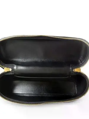 Bottega Veneta Intrecciato Leather Vanity Case - Black
