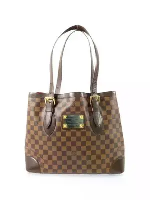 LOUIS VUITTON Mm Damier Hampstead Tote Bag - Brown
