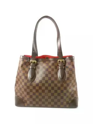 LOUIS VUITTON Damier Ebene Hampstead Tote Bag - Brown