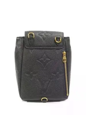 LOUIS VUITTON Monogram Empreinte Leather Backpack - Black