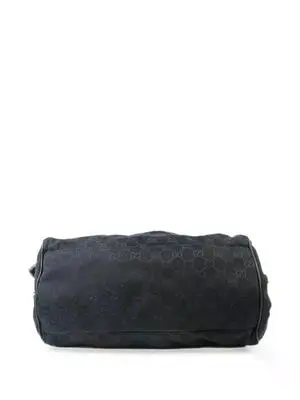 Gucci Gg Canvas Shoulder Bag - Black