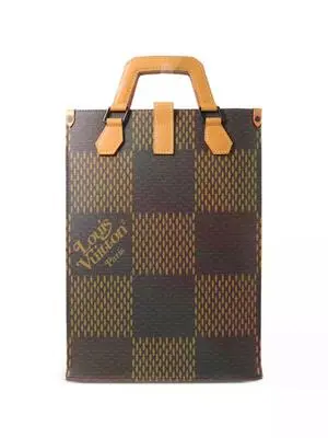 LOUIS VUITTON Mini Monogram Giant Damier 2-way Tote Bag - Brown
