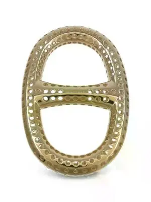 Hermès Chaine D'ancre Perforée Scarf Ring - Gold