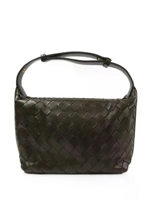 Bottega Veneta Intrecciato Leather Clutch Bag - Green