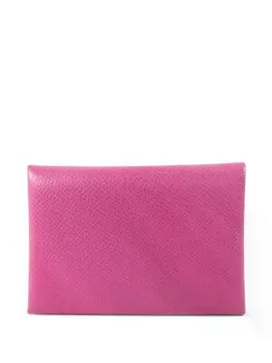 Hermès Calvi Duo Card Holder - Pink