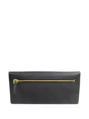 Prada Logo-plaque Wallet - Black