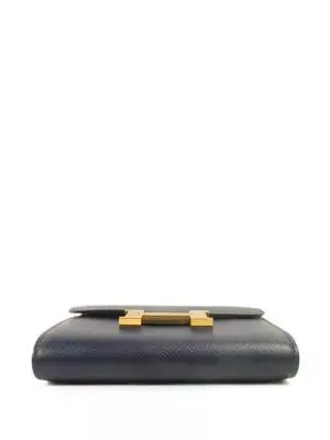 Hermès Constance Compact Wallet - Blue