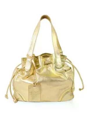Loewe Drawstring Leather Shoulder Bag