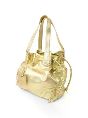 Loewe Drawstring Leather Shoulder Bag