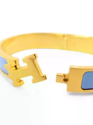 Hermès Clic H Enamel Bangle Bracelet