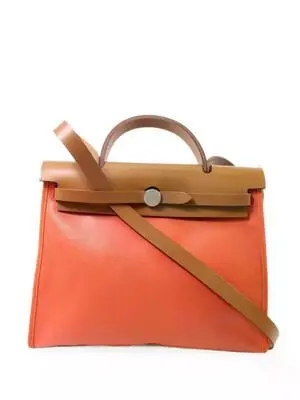 Hermès Herbag Pm Two-way Handbag - Orange