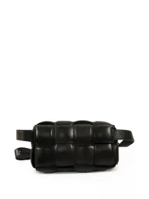 Bottega Veneta Cassette Intrecciato Padded Mini Bag - Black