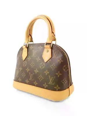 LOUIS VUITTON Monogram Canvas Bb Alma Handbag - Brown