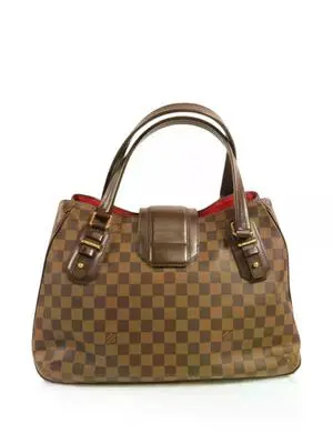 LOUIS VUITTON Damier Ebene Griet Tote Bag - Brown