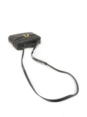 Bottega Veneta Leather Intrecciato Shoulder Bag - Black