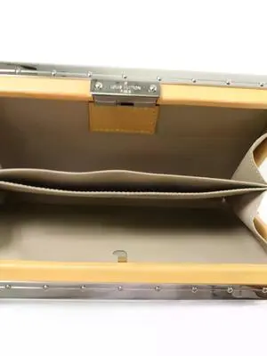 LOUIS VUITTON 2018 Monogram Titanium Trunk Wallet Shoulder Bag