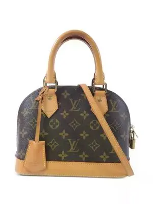 LOUIS VUITTON Monogram Canvas Bb Alma Tote Bag - Brown