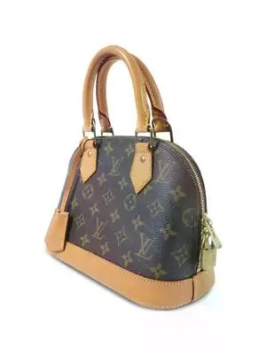 LOUIS VUITTON Monogram Canvas Bb Alma Tote Bag