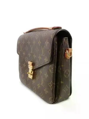LOUIS VUITTON Monogram Pochette Metis Shoulder Bag - Brown