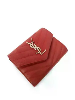 Saint Laurent Cassandre Quilted Tri-fold Wallet