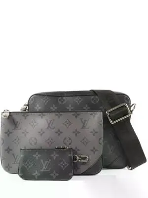 LOUIS VUITTON Monogram Eclipse Trio Messenger Bag - Black
