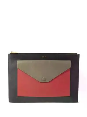 Celine Envelope Pocket Clutch Bag - Black
