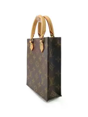 LOUIS VUITTON Monogram Petit Sac Plat Shoulder Bag