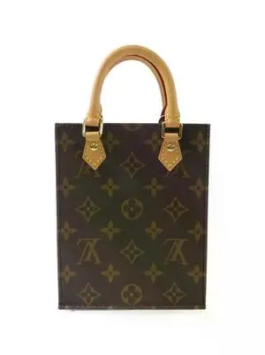 LOUIS VUITTON Monogram Petit Sac Plat Shoulder Bag