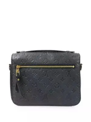 LOUIS VUITTON Metis Monogram Empreinte Leather Crossbody Bag - Black