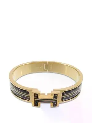 Hermès Clic H Bangle Bracelet - Gold