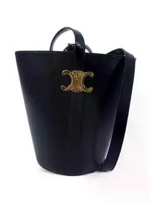 Celine Triomphe Plaque Bucket Bag