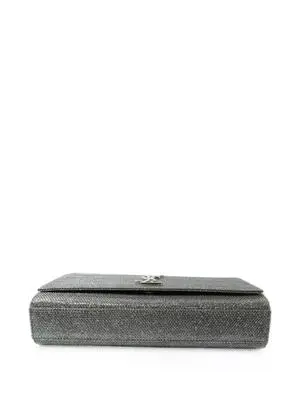 Saint Laurent Kate Medium Shoulder Bag In Calfskin And Glitter