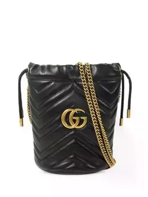 Gucci Mini Gg-plaque Mini Bag - Black