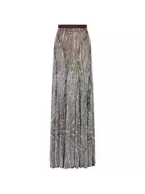 Rabanne Sequin-embellished Embroidered Maxi Skirt