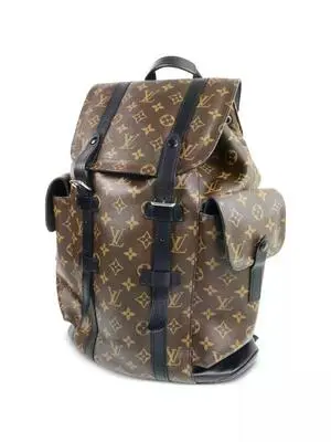 LOUIS VUITTON Monogram Macassar Christopher Backpack