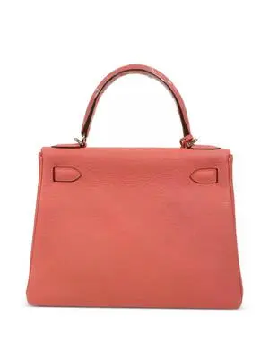 Hermès 28 Kelly Leather Tote Bag - Pink