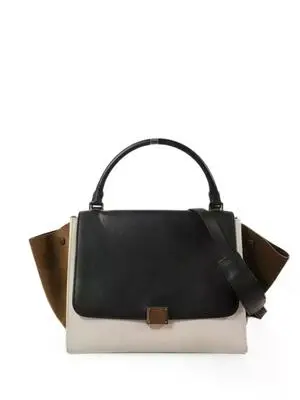 Celine Medium Trapeze Two-way Handbag - Black