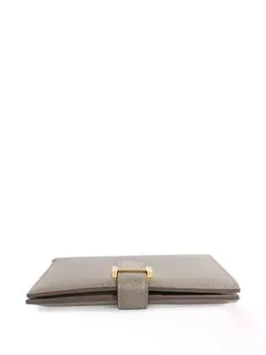Hermès Bearn Compact Wallet - Grey