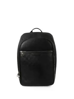 LOUIS VUITTON Michael Nv2 Damier Infini Canvas Backpack - Black